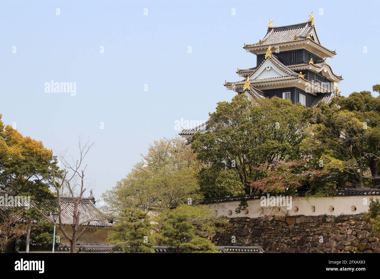 castle in okayama in japan Stock Photo - Alamy