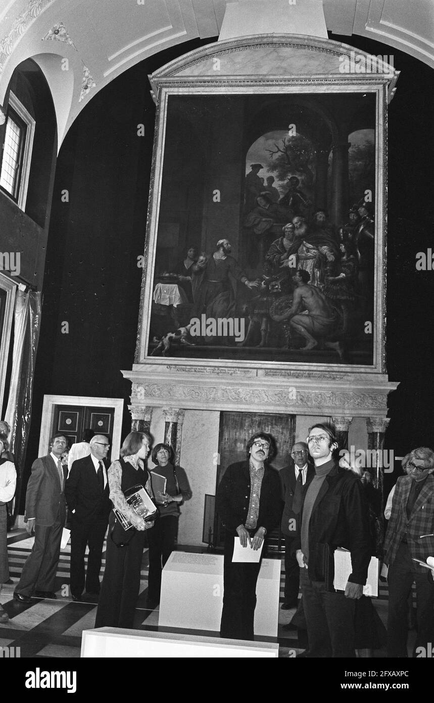 One of the paintings exhibited, June 5, 1975, palaces, paintings ...