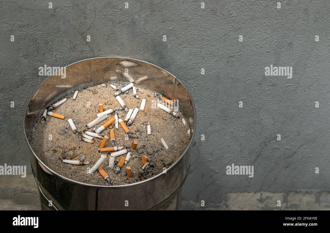 Cigarettes are then left in the ashtray in smoking zone area. Copy ...