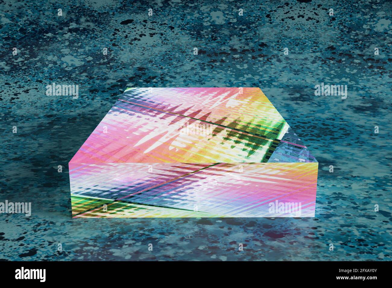 An abstract 3d cube shape background image Stock Photo - Alamy