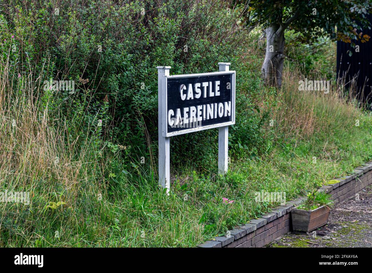 English sign, Castle Caereinion Station, Welshpool & Llanfair Light ...