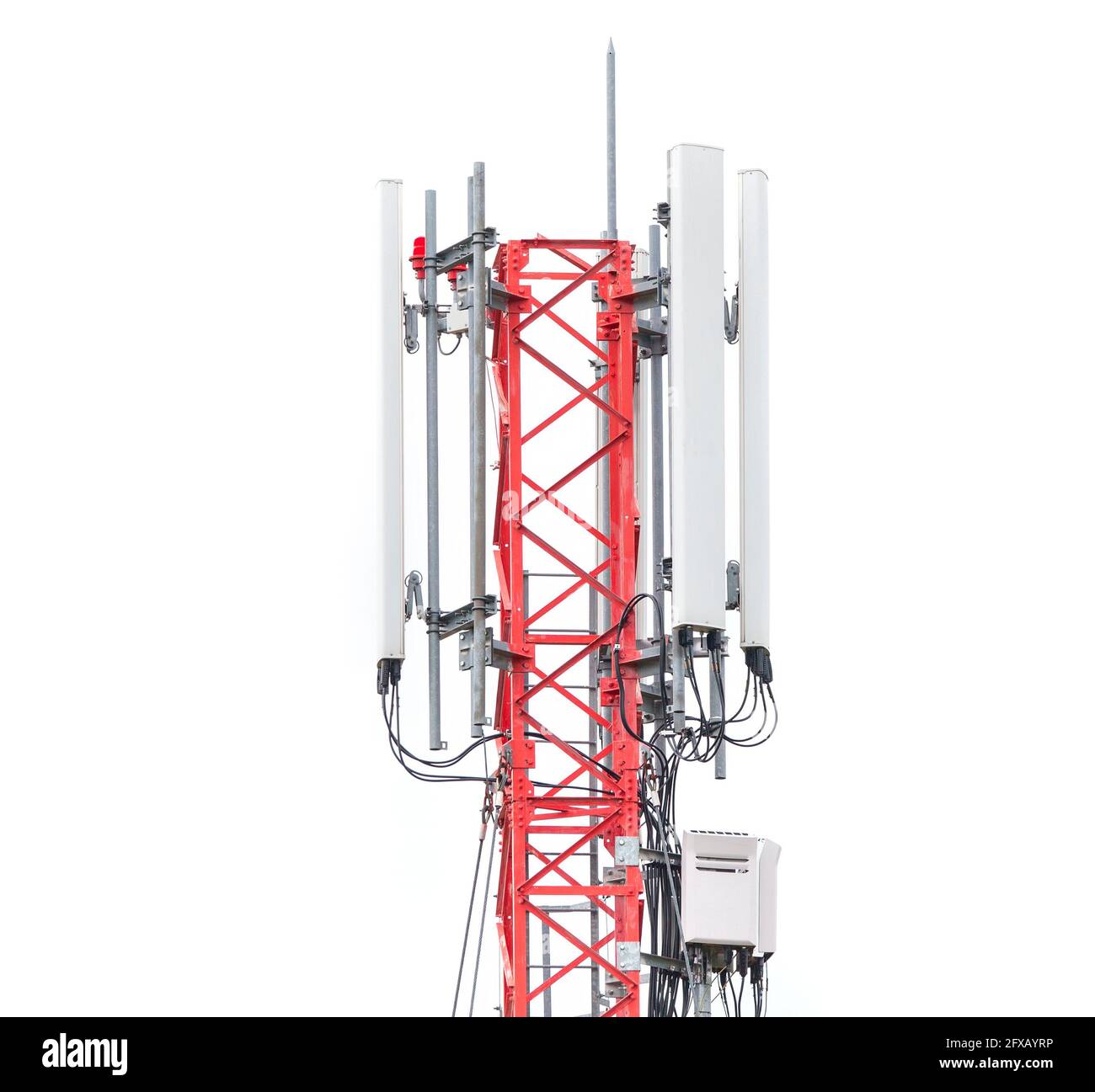 signal antenna for internet broadcast isolated on white background. 5G ...
