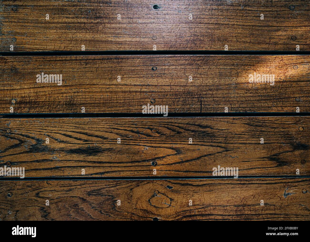 The texture of the boards on the bench Stock Photo - Alamy