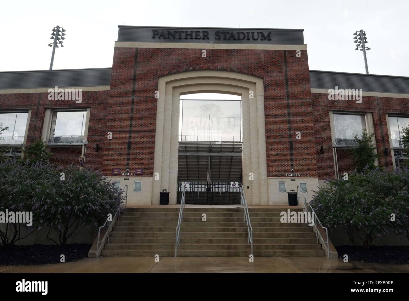 A general view of the Panther Stadium at Blackshear Field exterioron ...