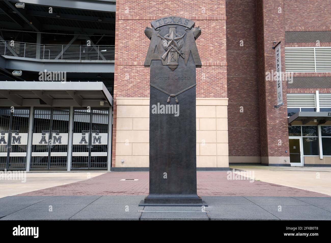 A general view of the Corps of Cadets Monument at Kyle Field, Wednesday ...