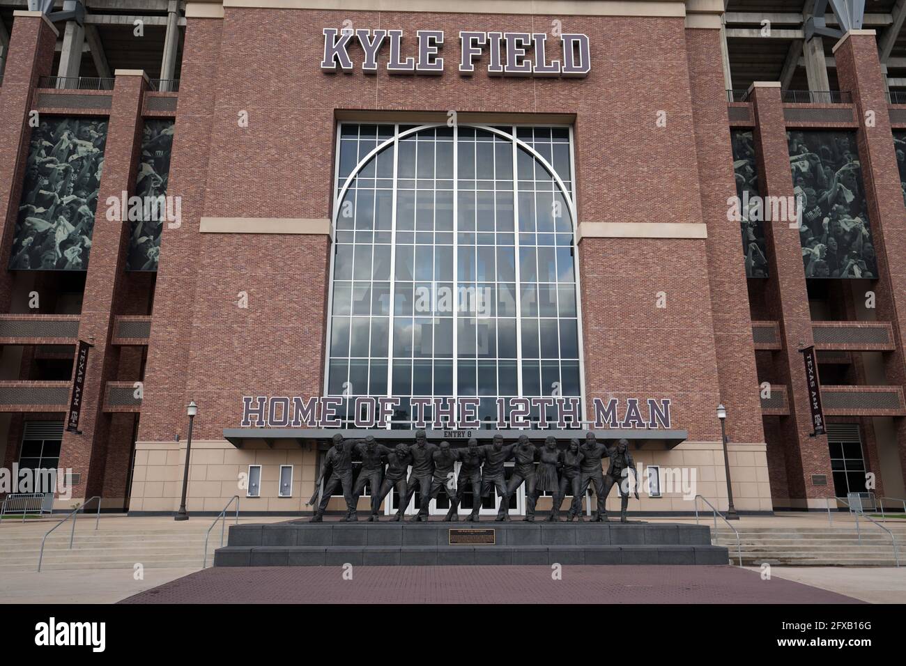 A general view of the War Hymn Monument at Kyle Field, Wednesday, May ...