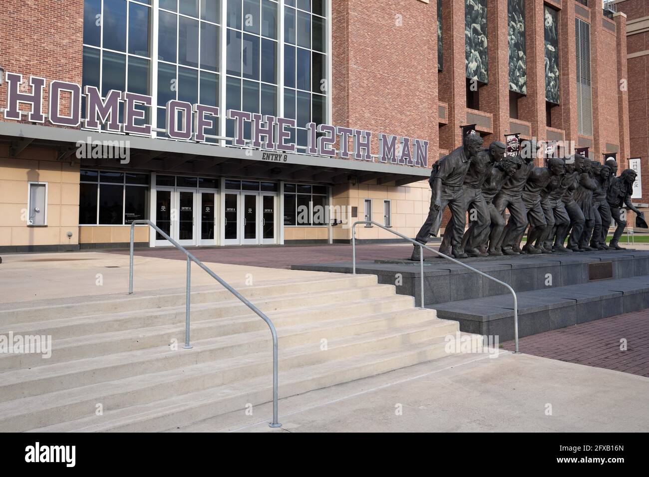 A general view of the War Hymn Monument at Kyle Field, Wednesday, May ...