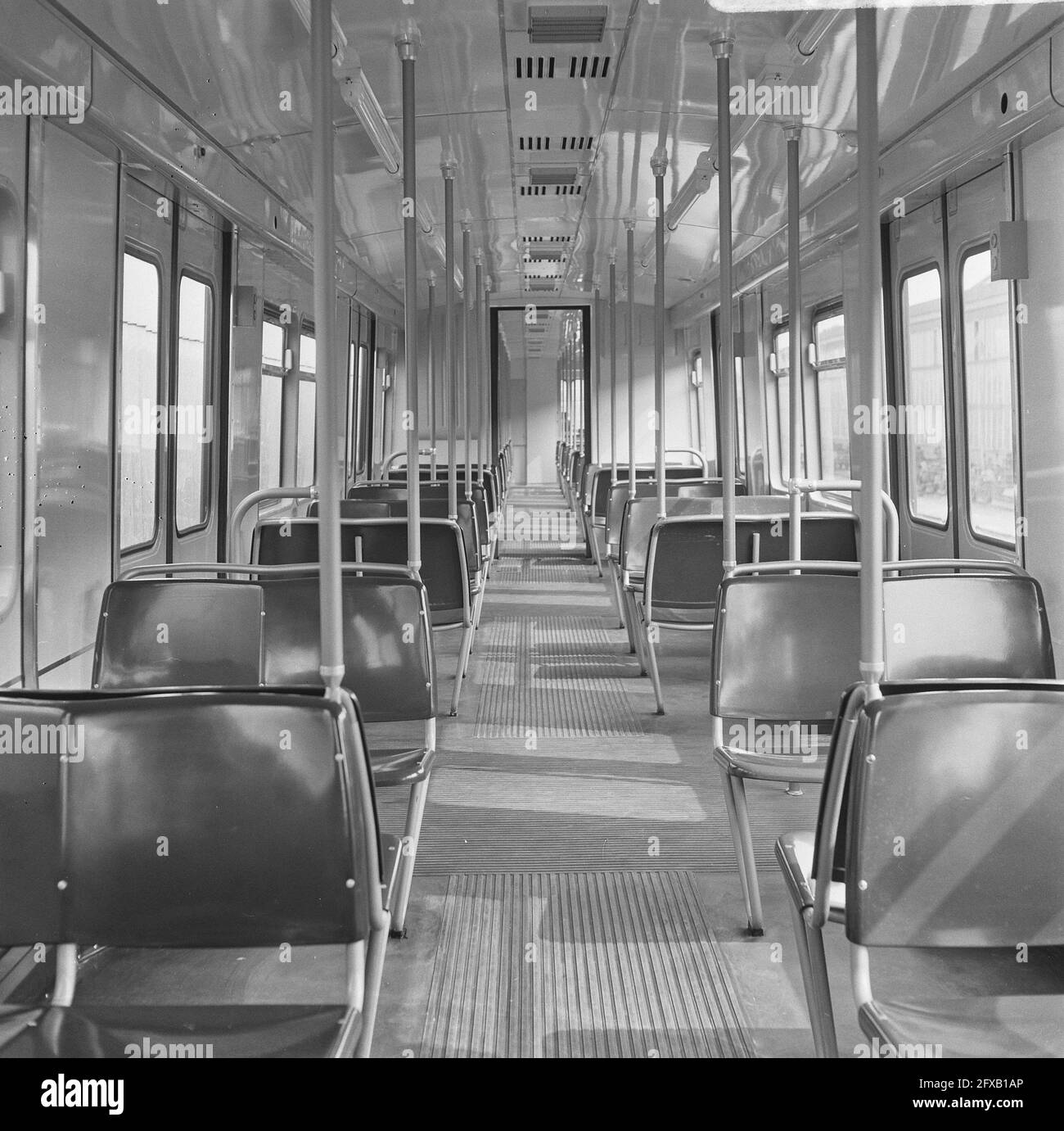 First Metro train set for Rotterdam ready, May 17, 1966, metros, The ...