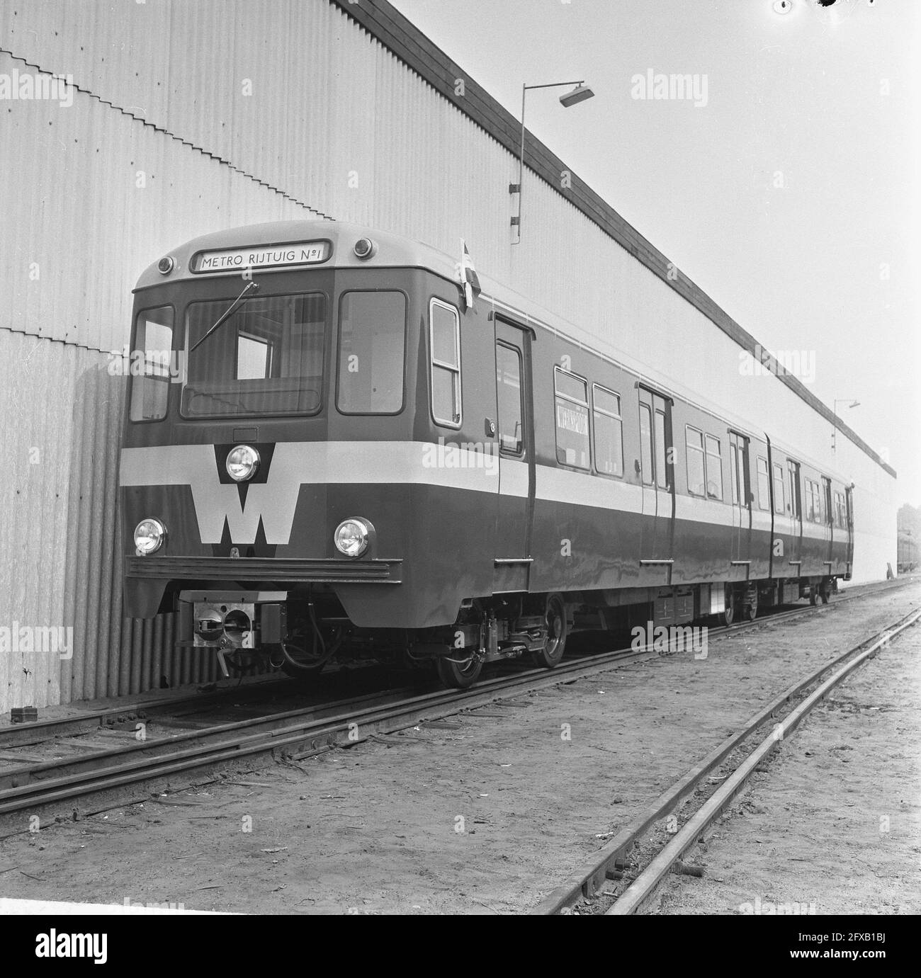 First Metro train set for Rotterdam ready, exterior train set (at ...