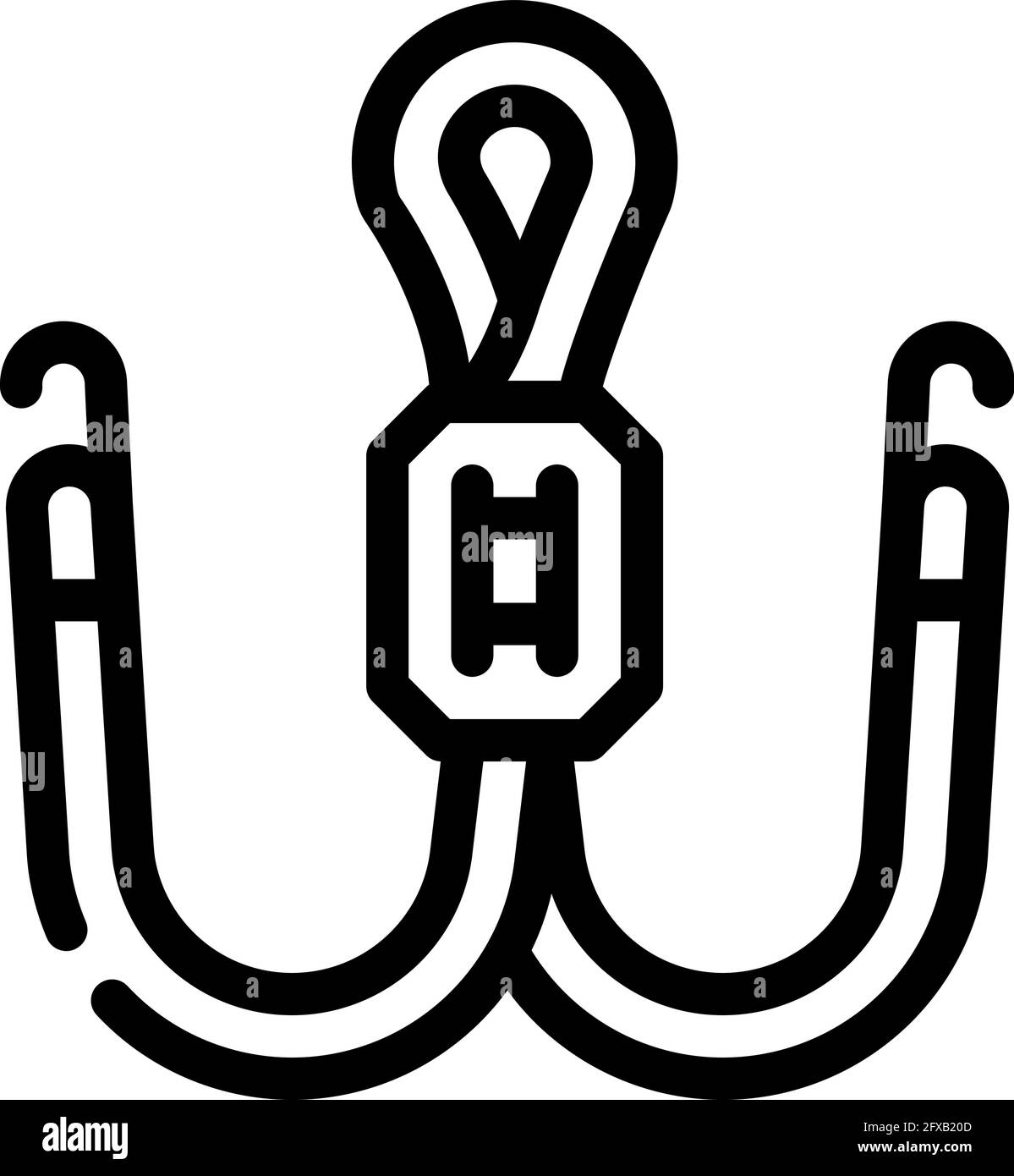 string for glasses line icon vector illustration Stock Vector Image ...