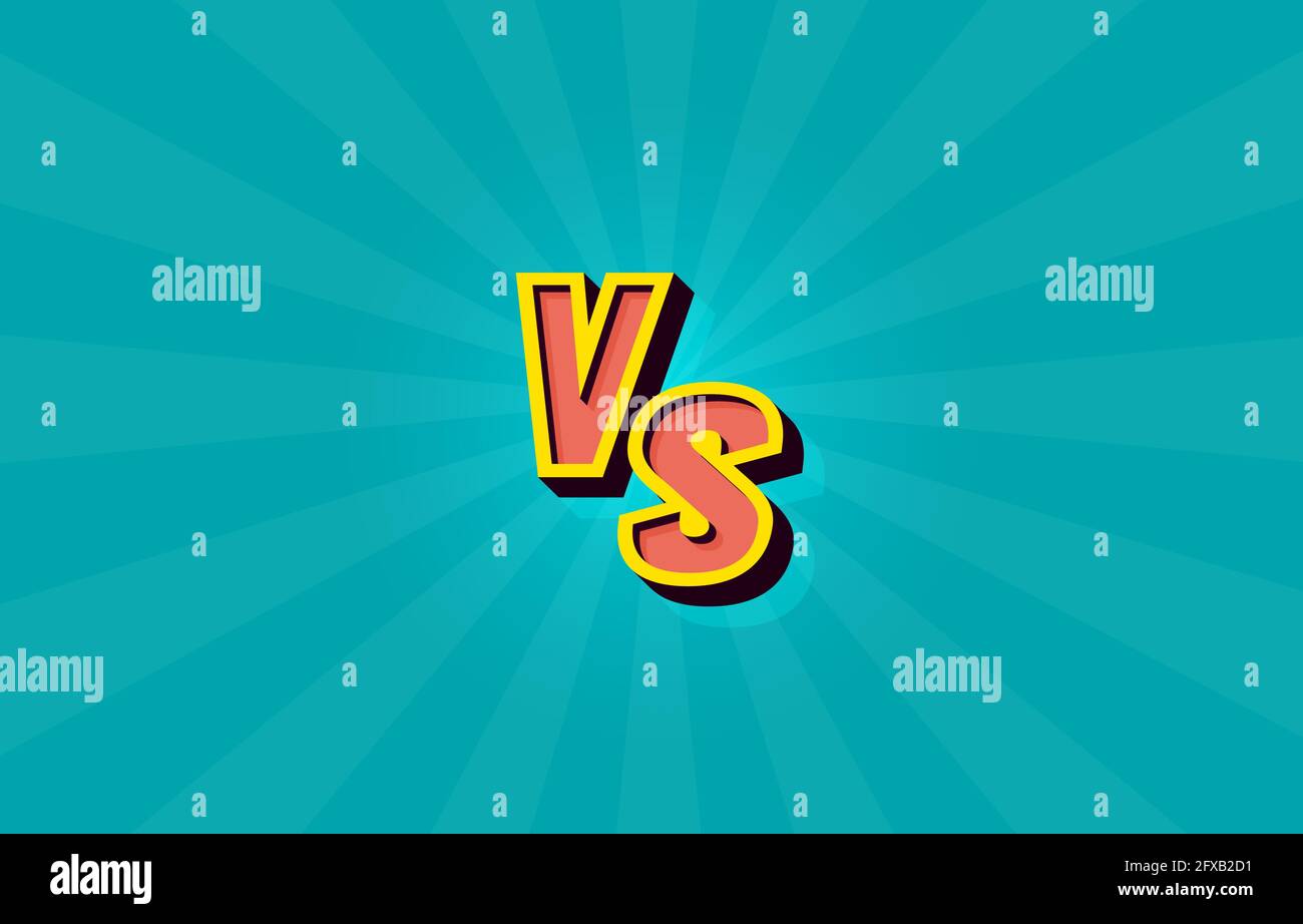 Versus game cover, banner sport vs, team concept. Vector illustration ...