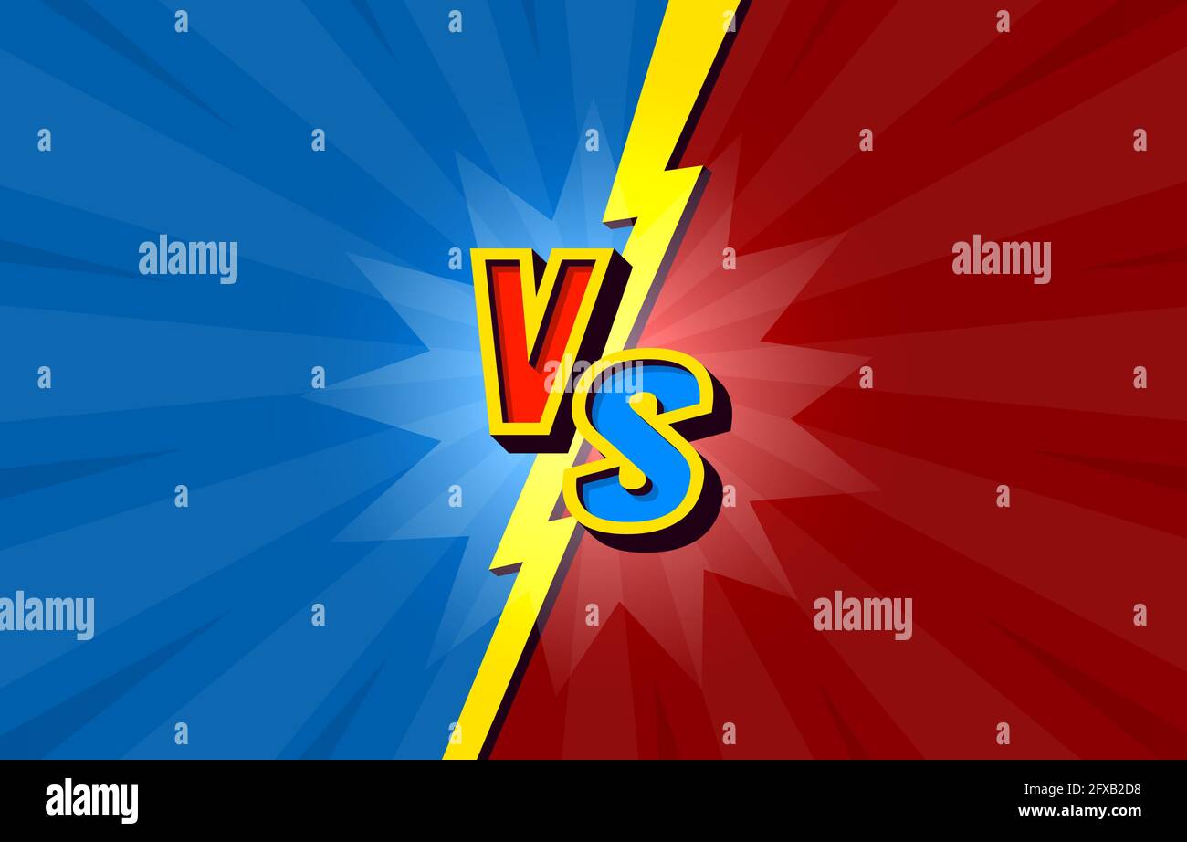 Versus game cover, banner sport vs, team concept. Vector illustration ...