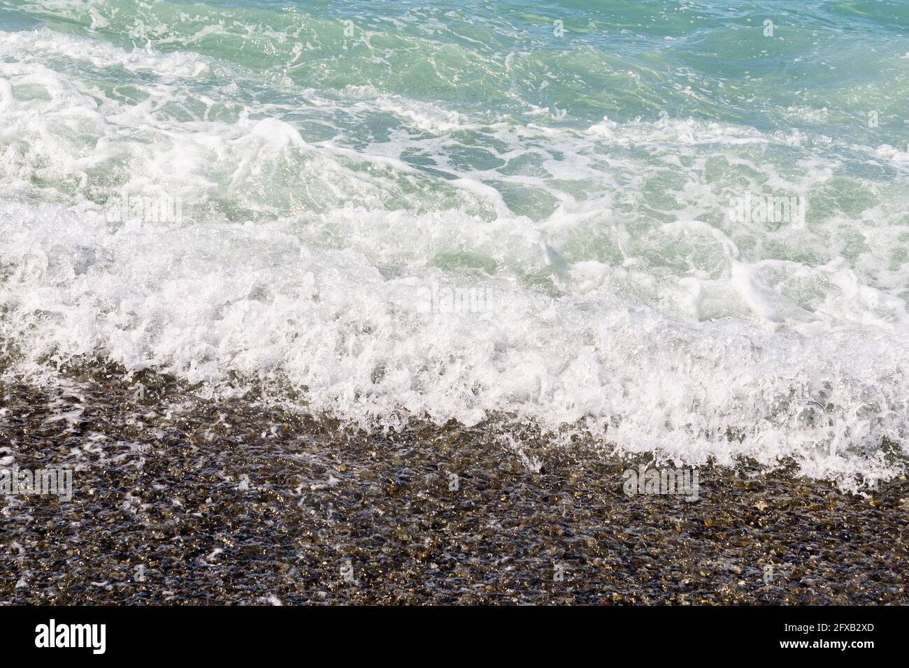 stormy sea waves. Crashing wave line in sea with foam white texture ...