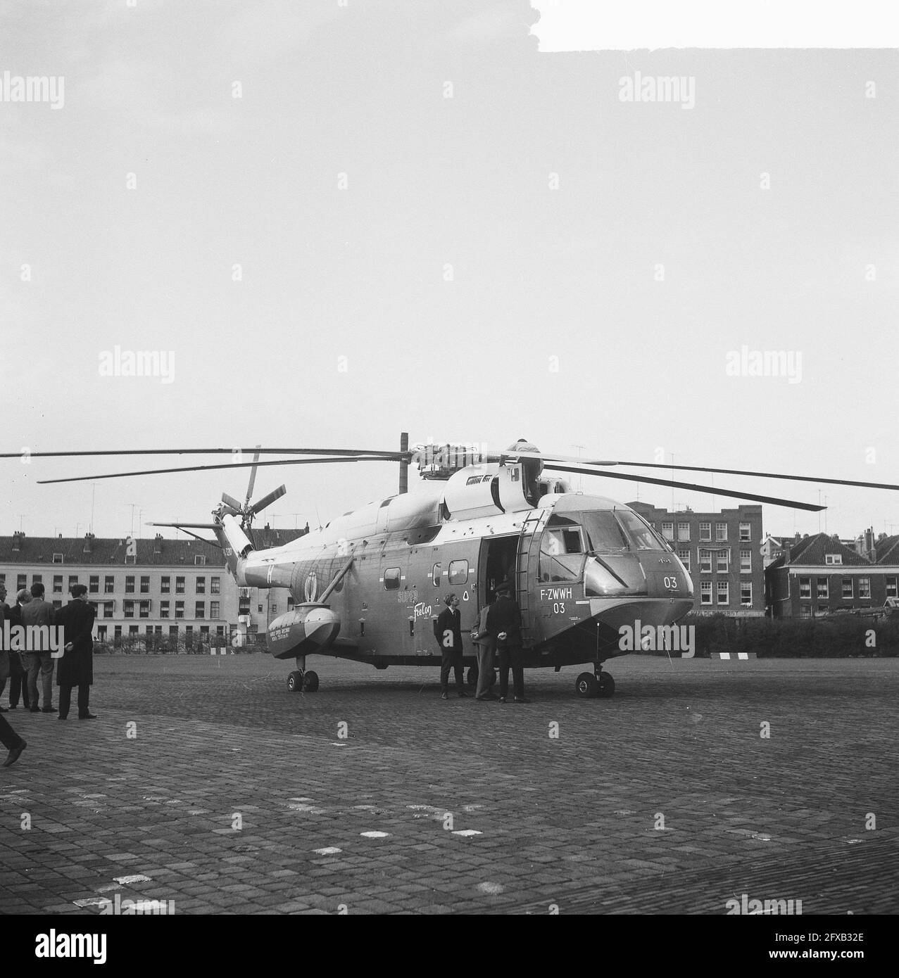 First Sabena cargo helicopter at Heliport, Rotterdam, May 10, 1965 ...