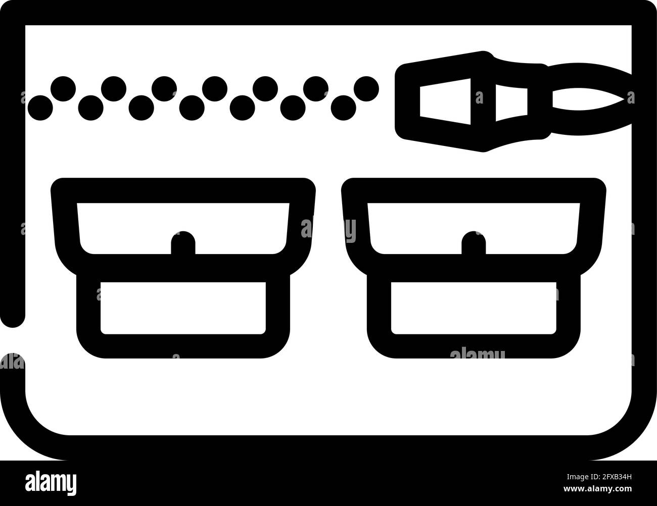 universal pocket line icon vector illustration Stock Vector Image & Art ...