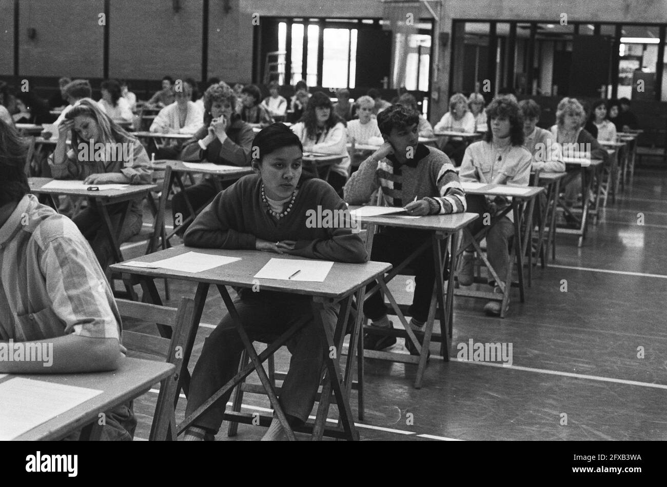 High school final exams Black and White Stock Photos & Images - Alamy