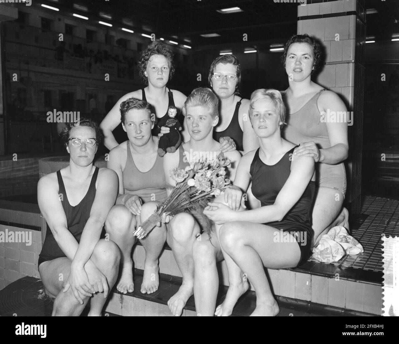 Water polo competition championship ladies team hi-res stock ...
