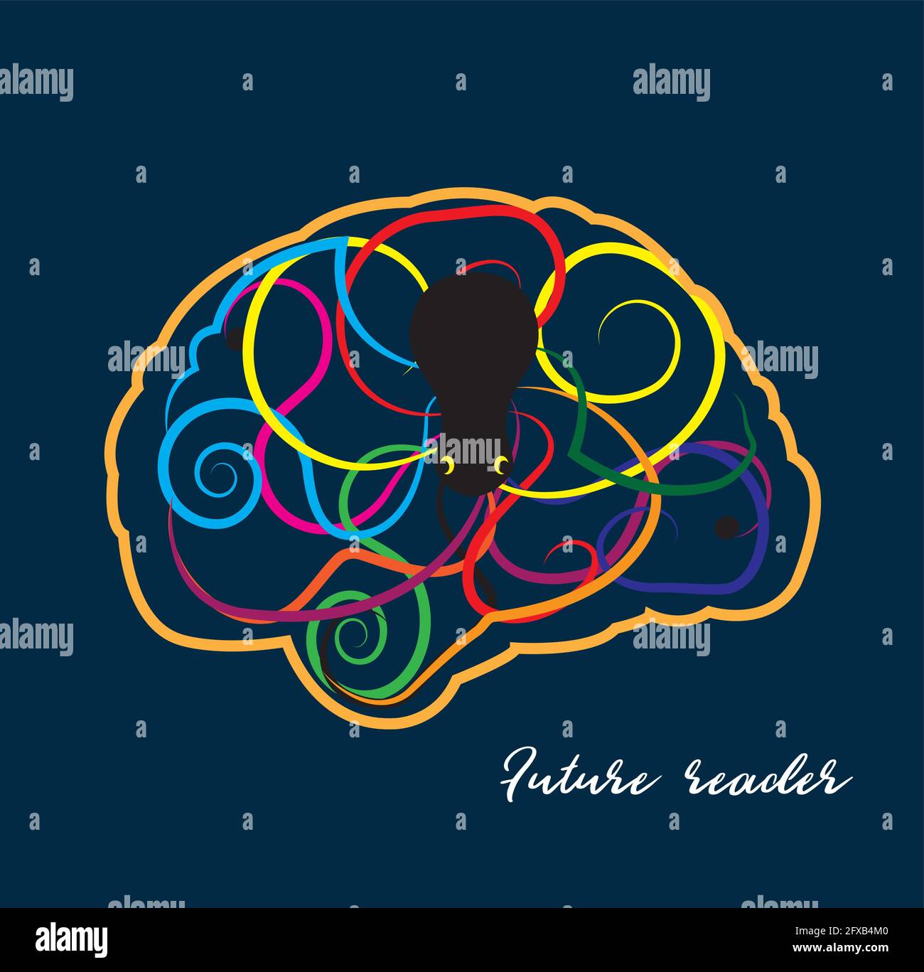 illustration of an octopus who can read the future in the shape of a ...