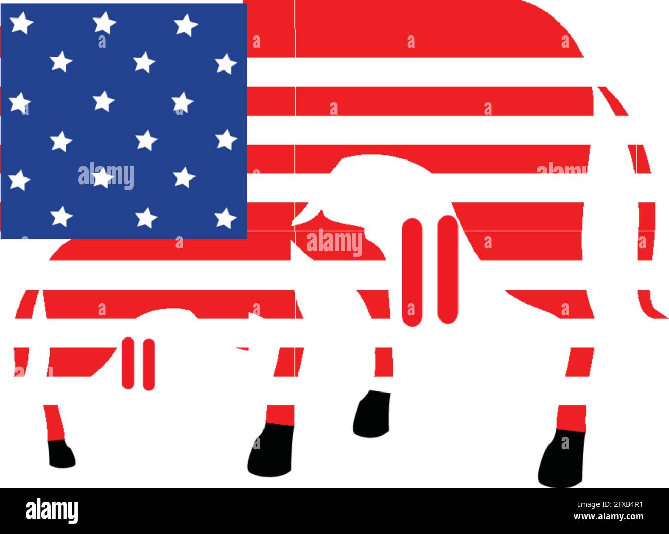 American bull flag hi-res stock photography and images - Alamy