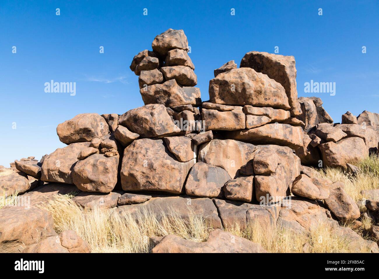 These dolorites boulders are 180 million years old. They do look as if ...