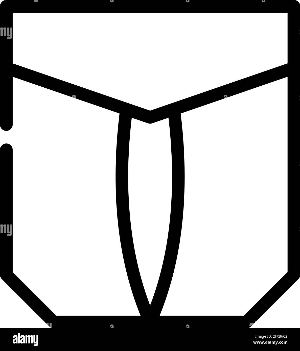 outside pocket line icon vector illustration Stock Vector Image & Art ...