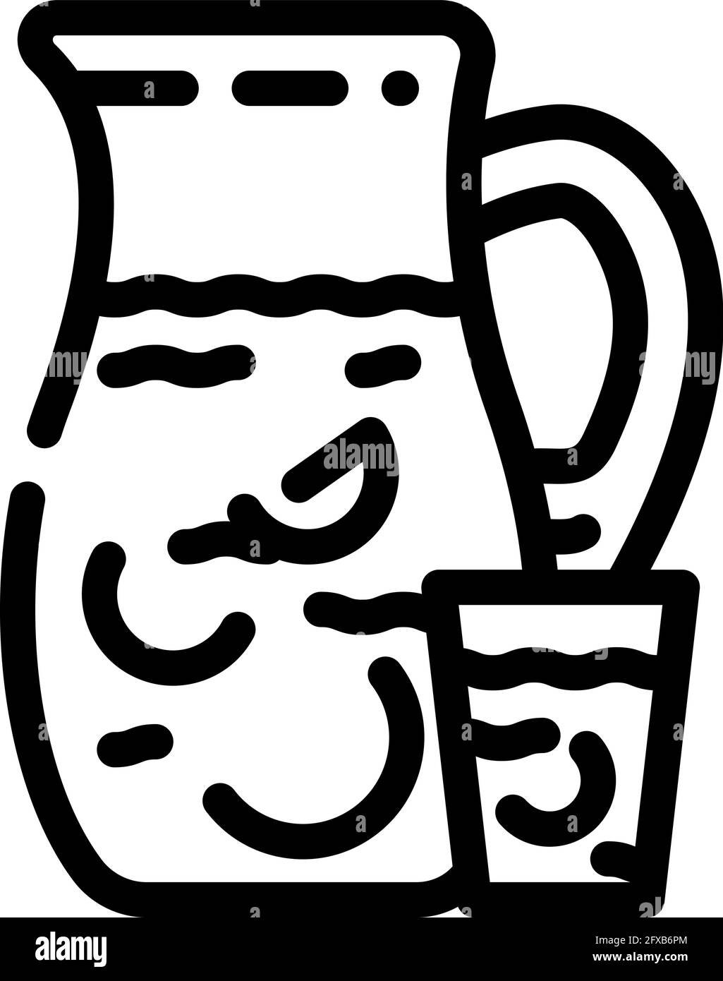 fabada spain food line icon vector illustration Stock Vector Image ...
