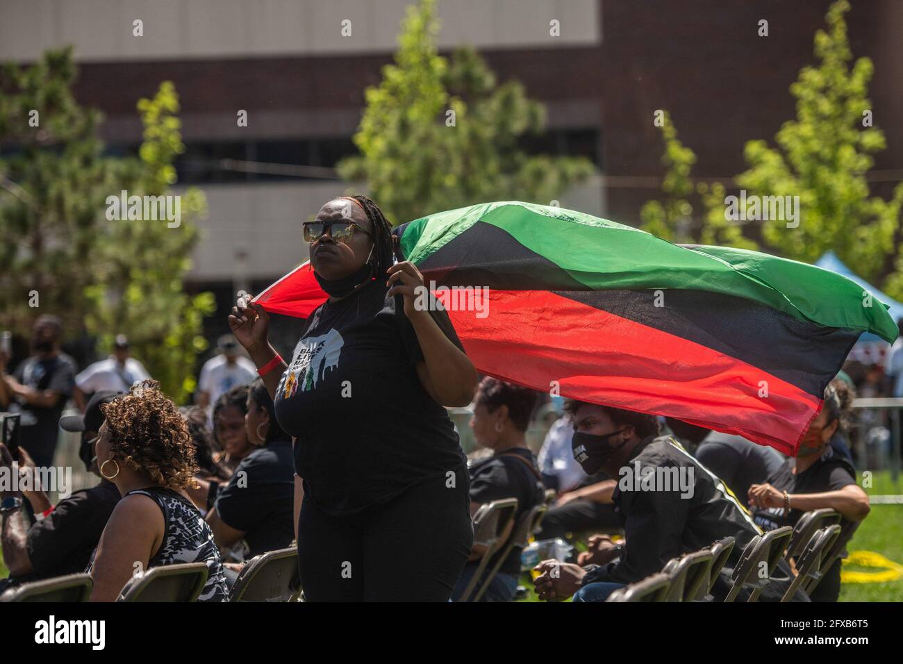 Minneapolis, United States. 25th May, 2021. Atmosphere at Commons Park ...