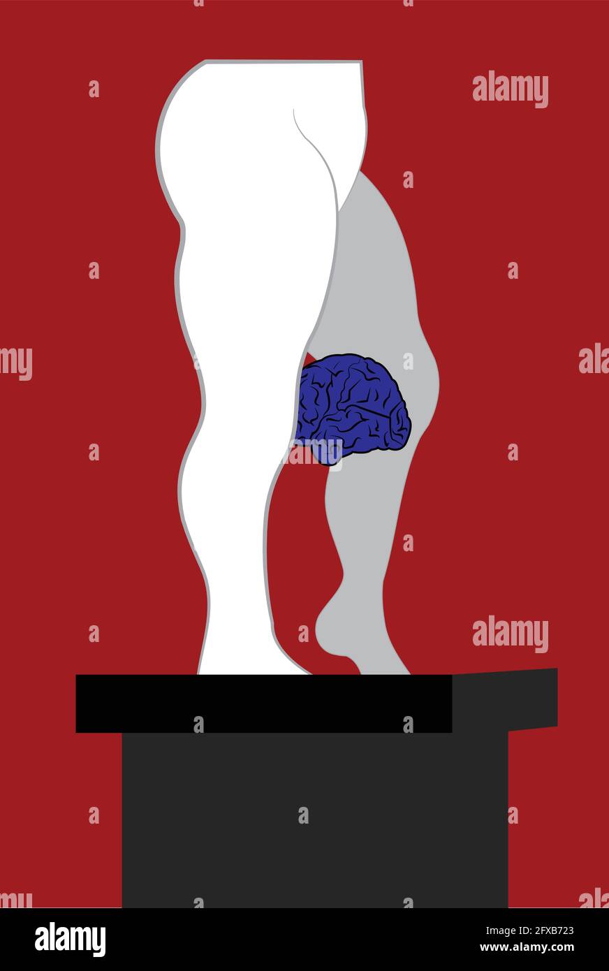 Between legs Stock Vector Images - Alamy