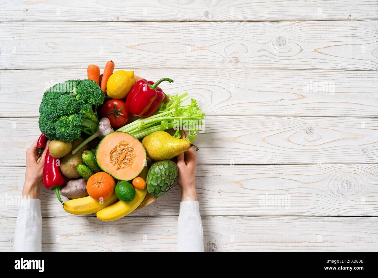 Healthy food top view hi-res stock photography and images - Alamy