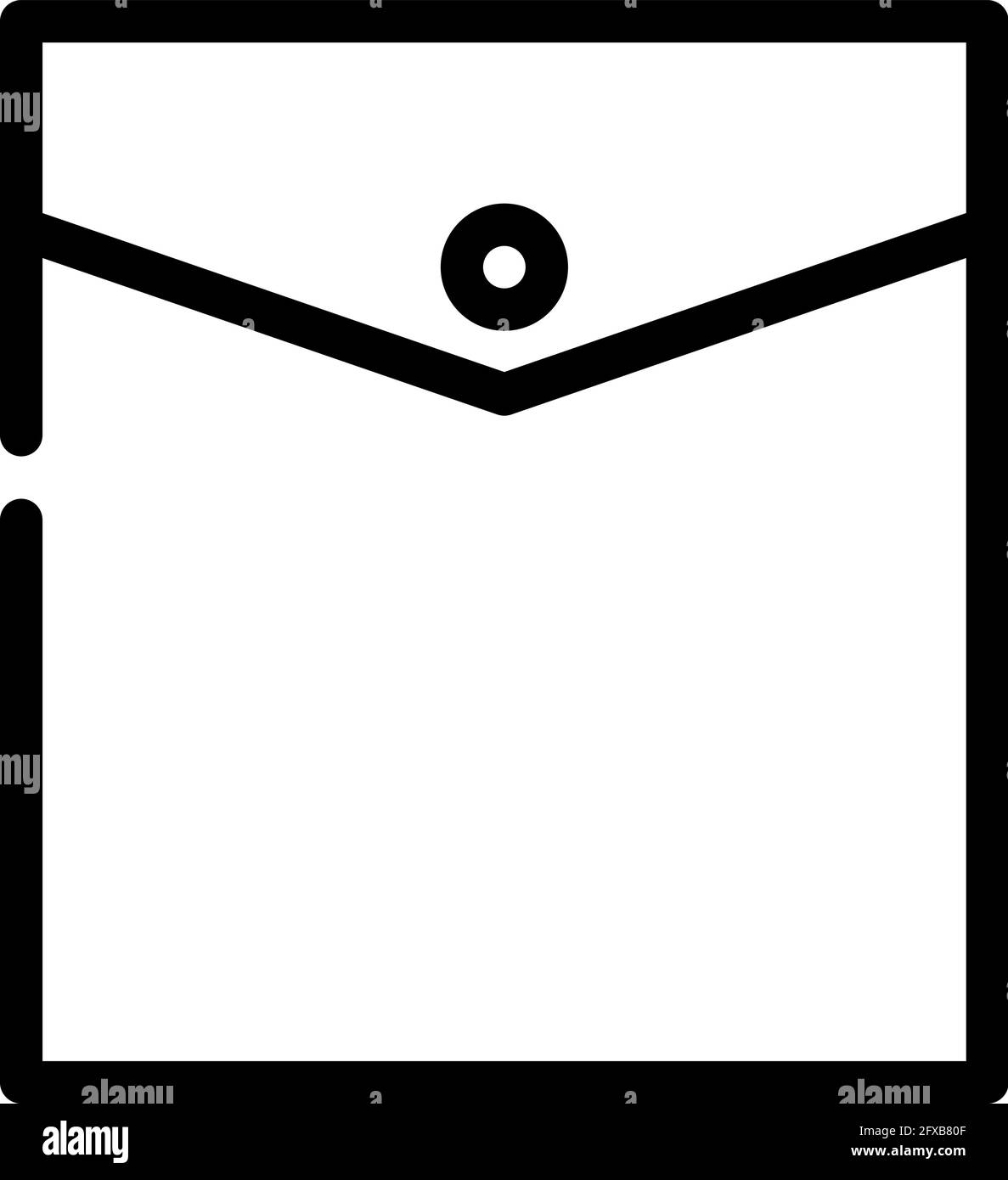 inside pocket line icon vector illustration Stock Vector Image & Art ...