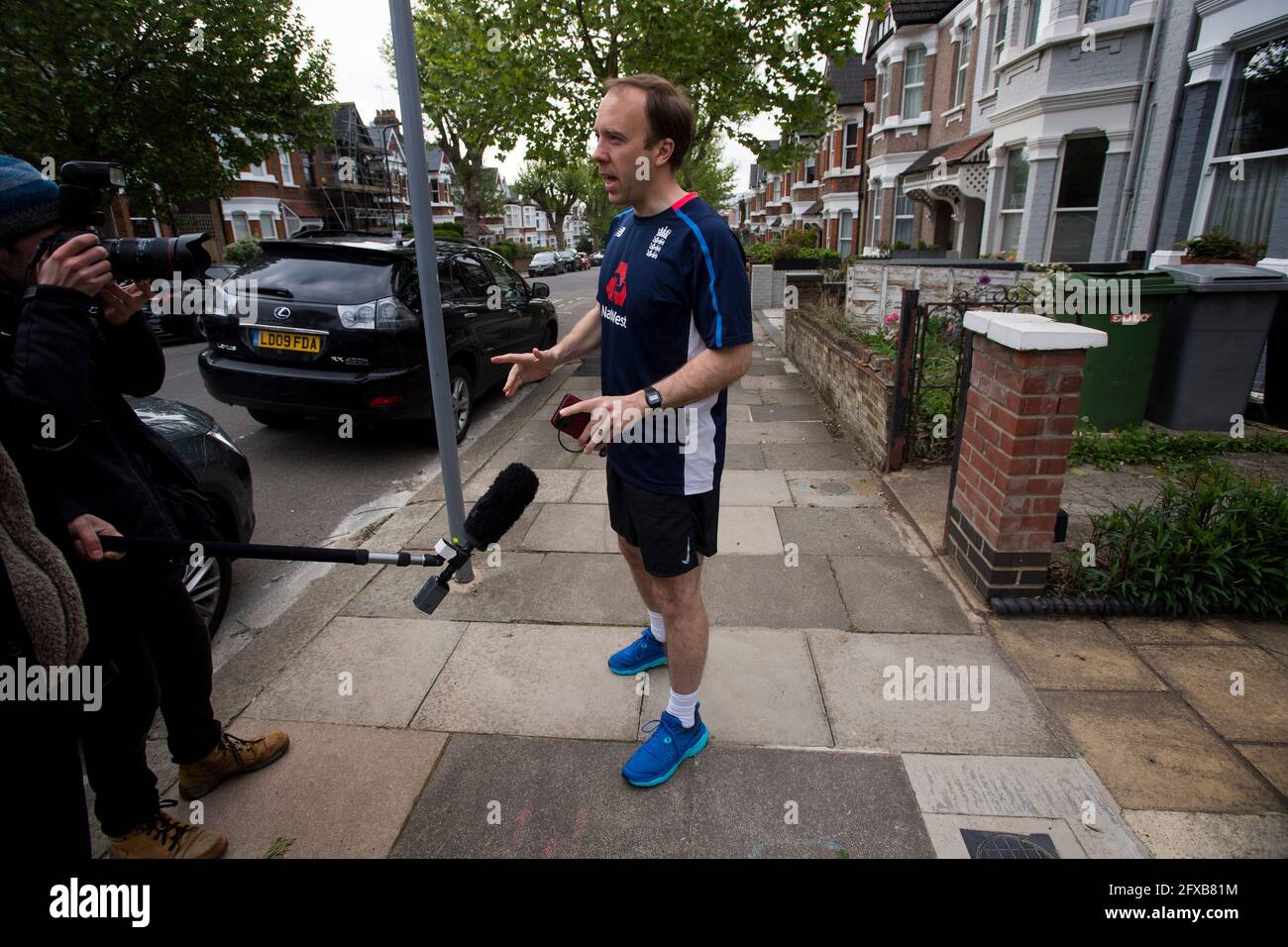 London, UK. 26th May, 2021. Health secretary Matt Hancock is seen ...