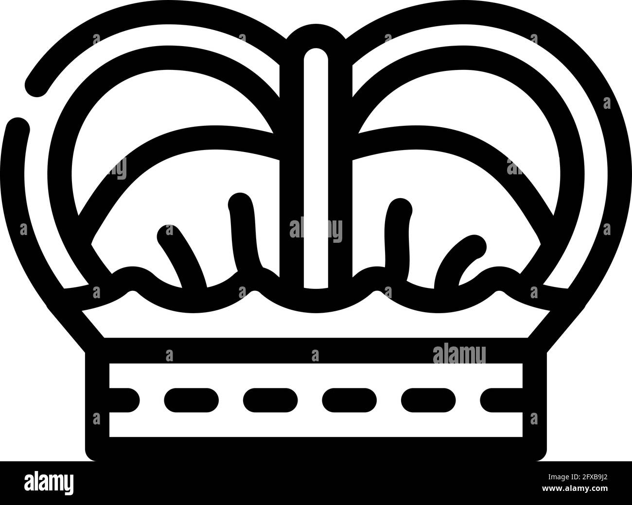 crown spain king line icon vector illustration Stock Vector Image & Art ...