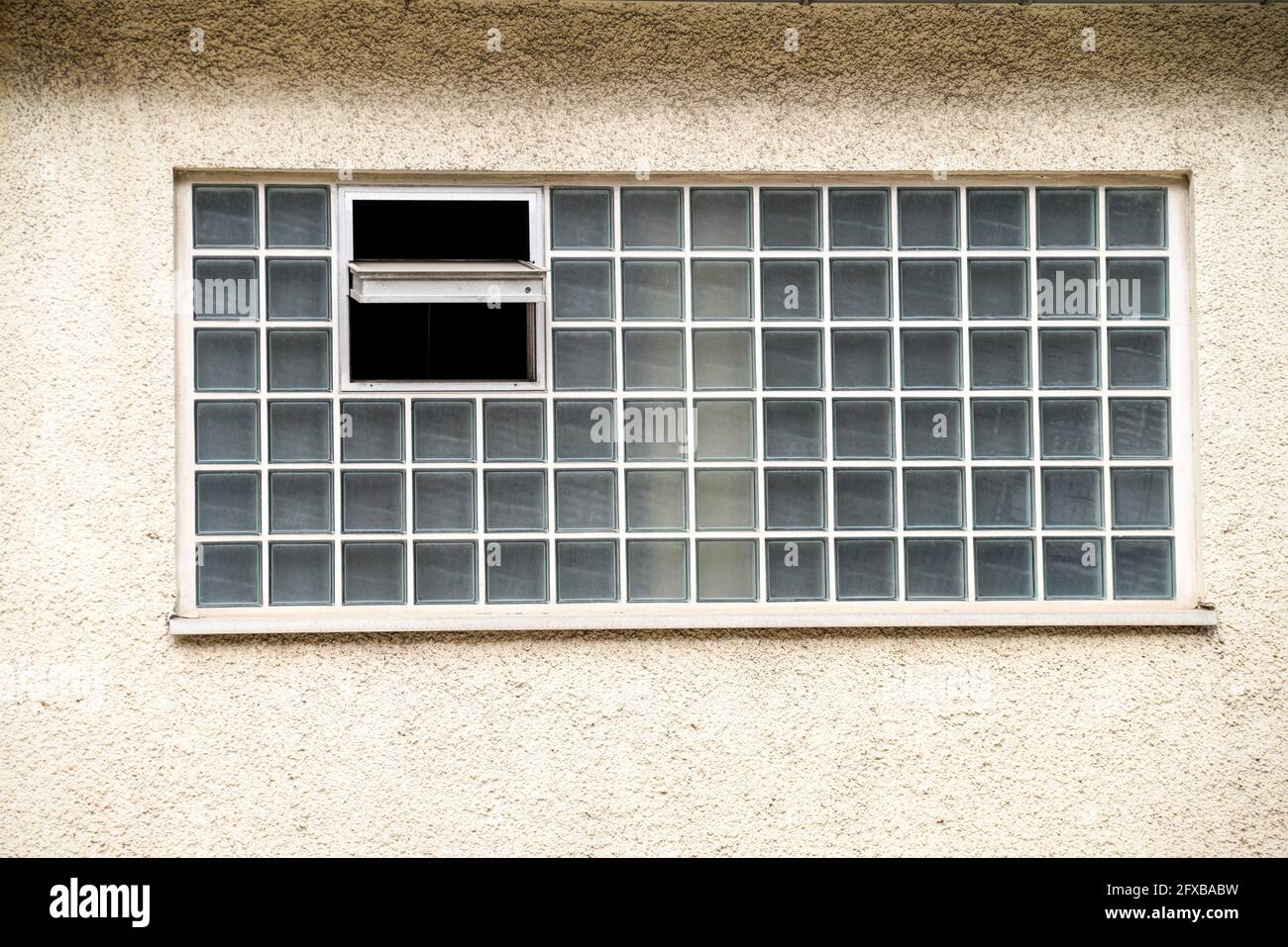 Exterior window with glass blocks Stock Photo - Alamy