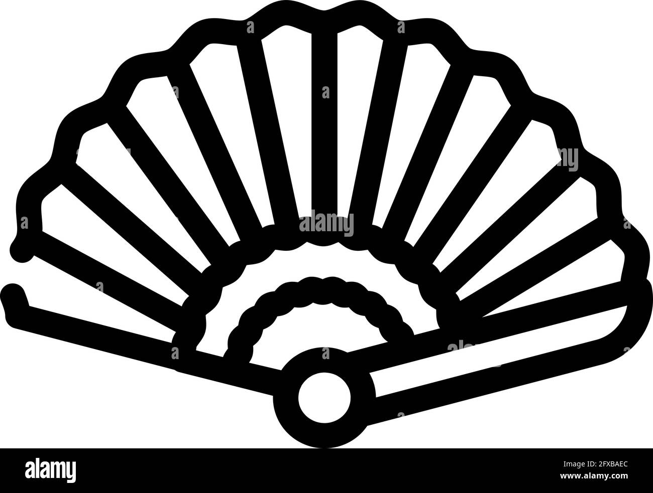 fan spain line icon vector illustration Stock Vector Image & Art - Alamy