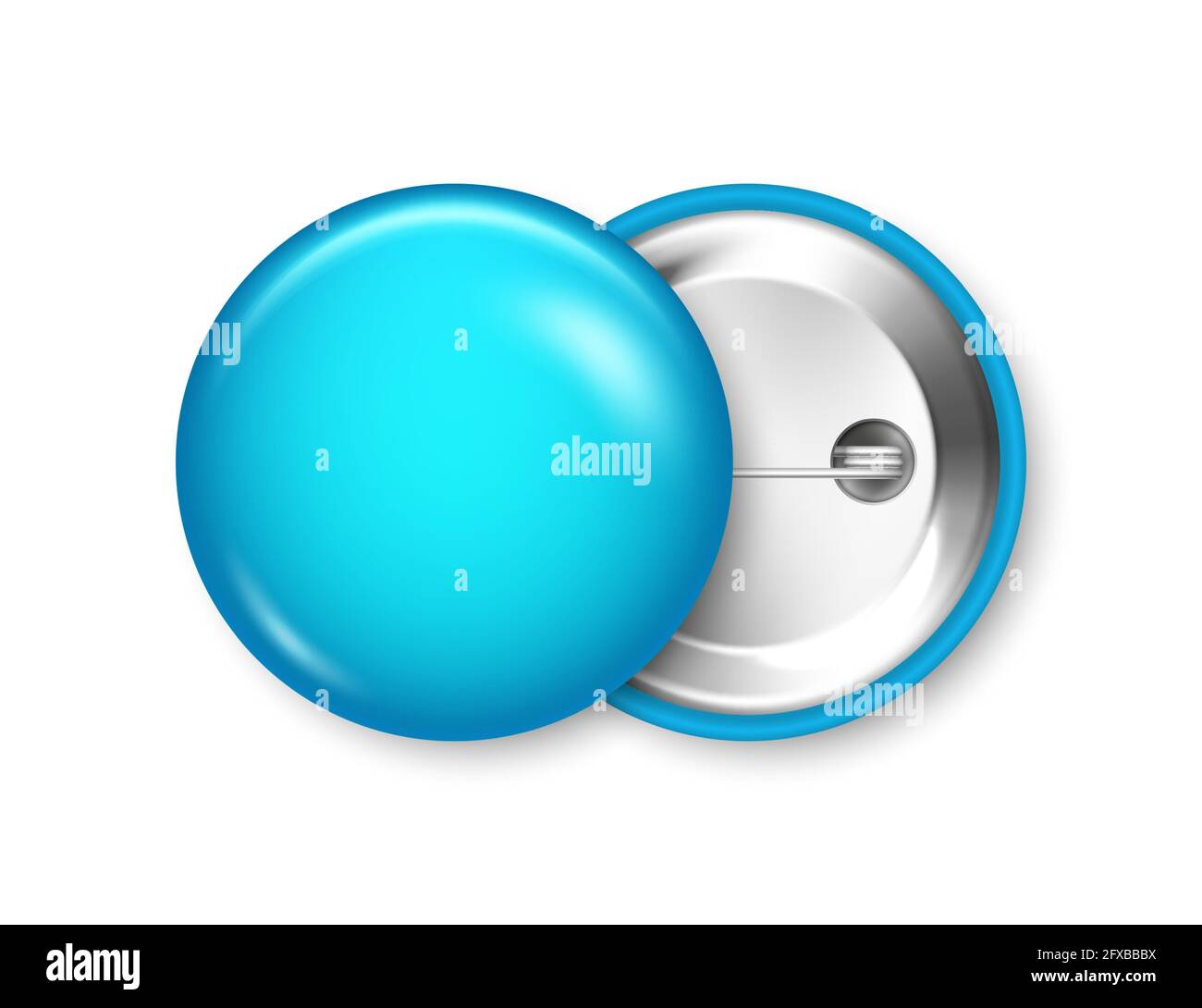 Blue pin brooch Stock Vector Images - Alamy