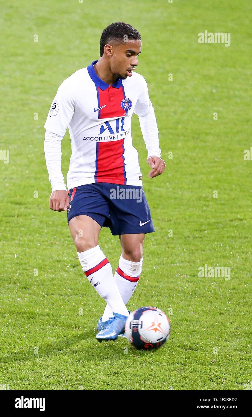 Colin Dagba of PSG during the French championship Ligue 1 football ...