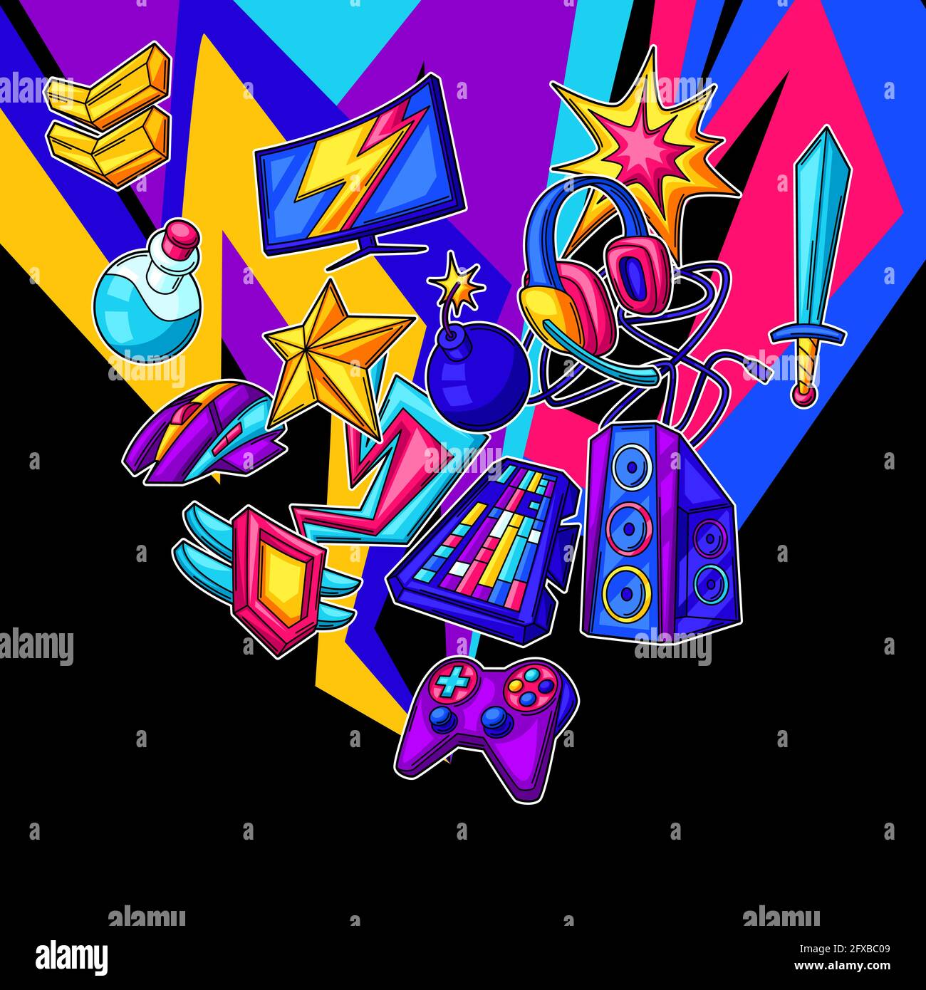 Teenage computer Stock Vector Images - Alamy