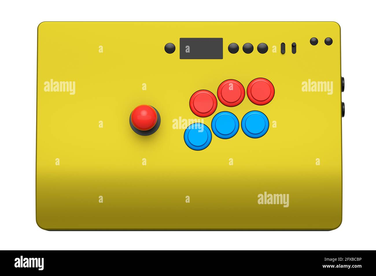 Vintage arcade stick with joystick and tournament-grade buttons on ...