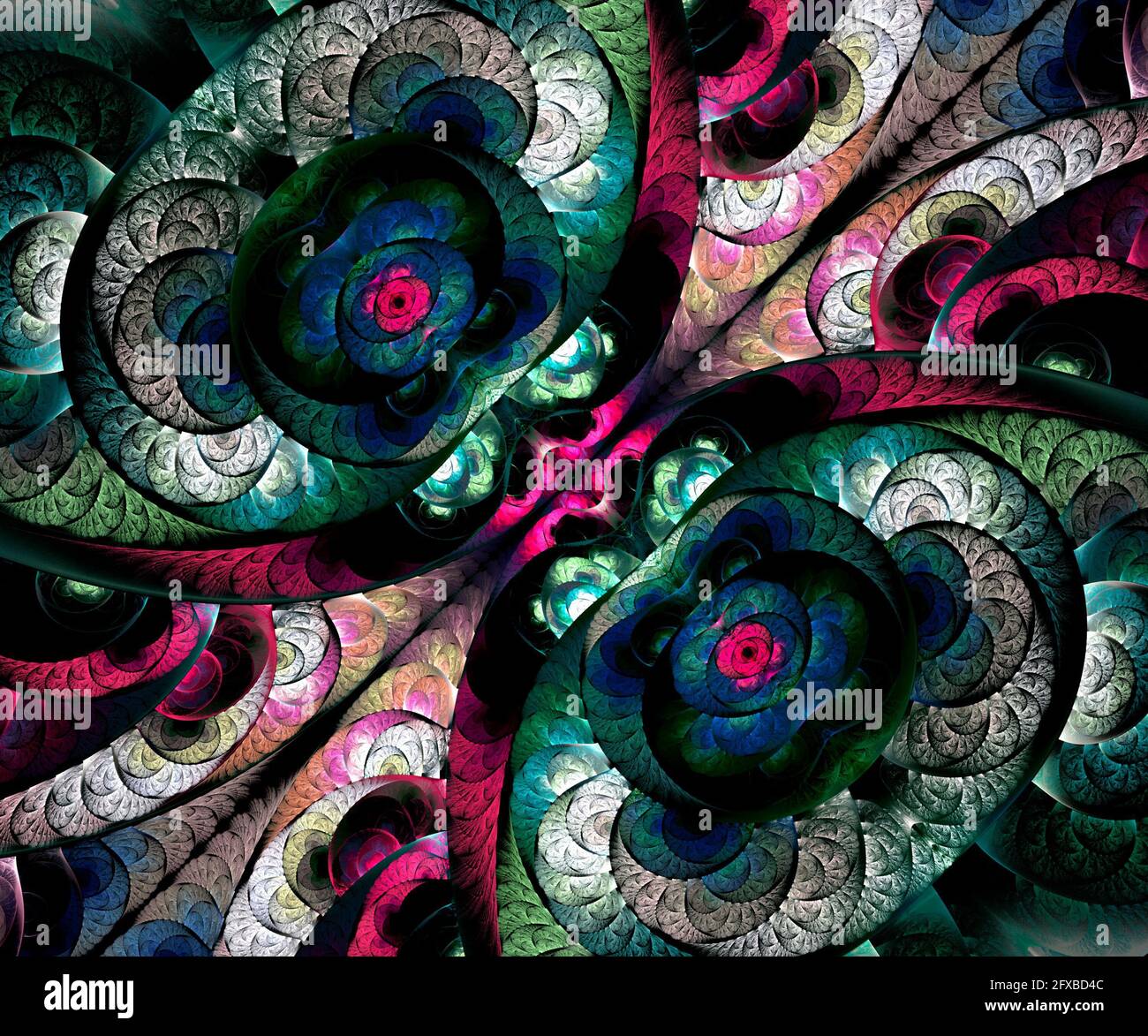 Computer generated fractal artwork for creative art,design and ...