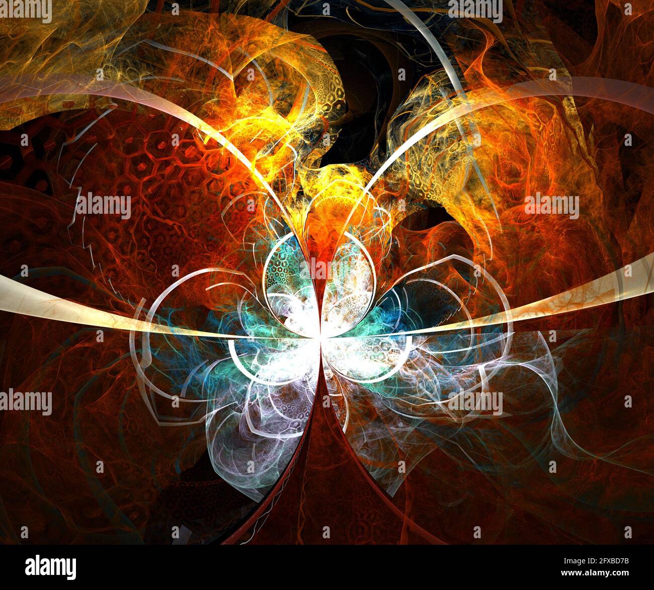 Computer generated fractal artwork for creative art,design and ...