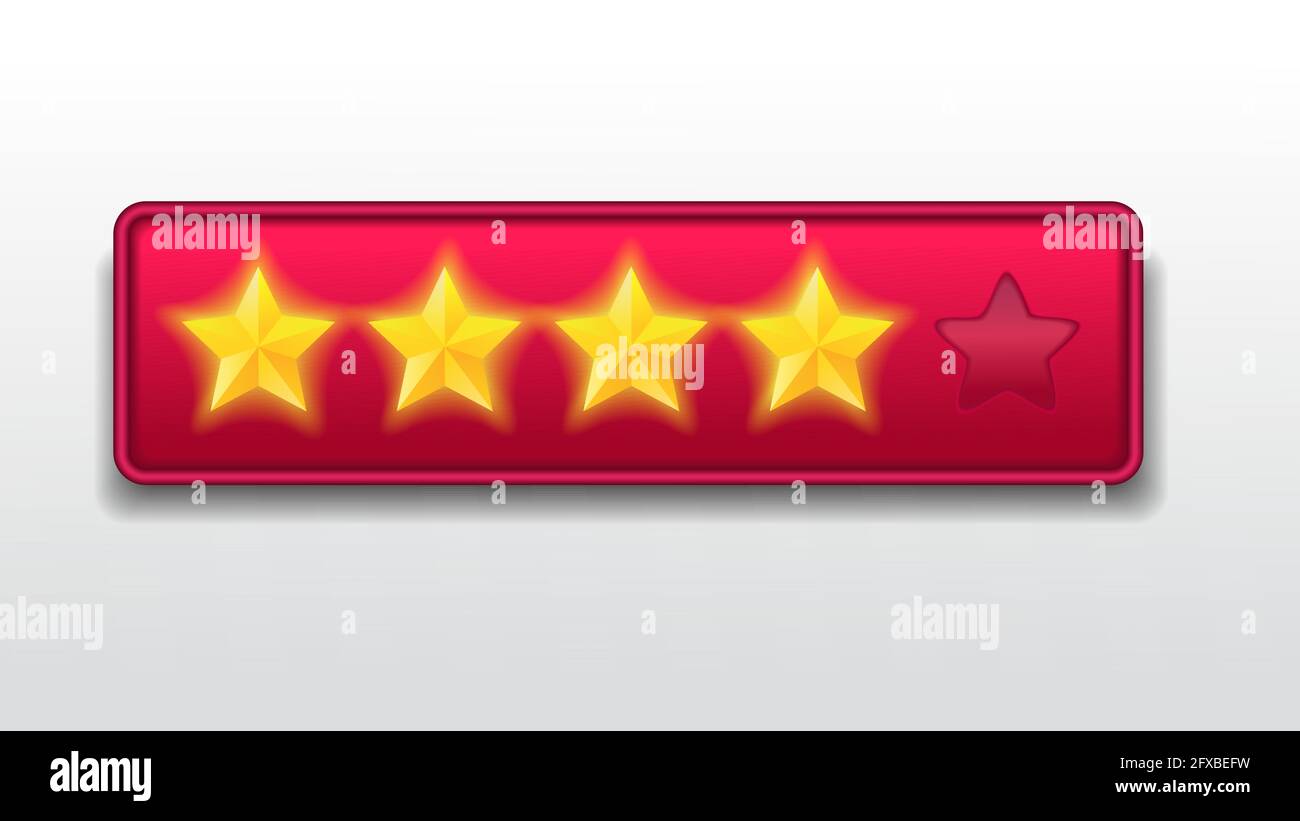 Four (4) stars. Good Customer feedback rating sytem. realistic shiny ...