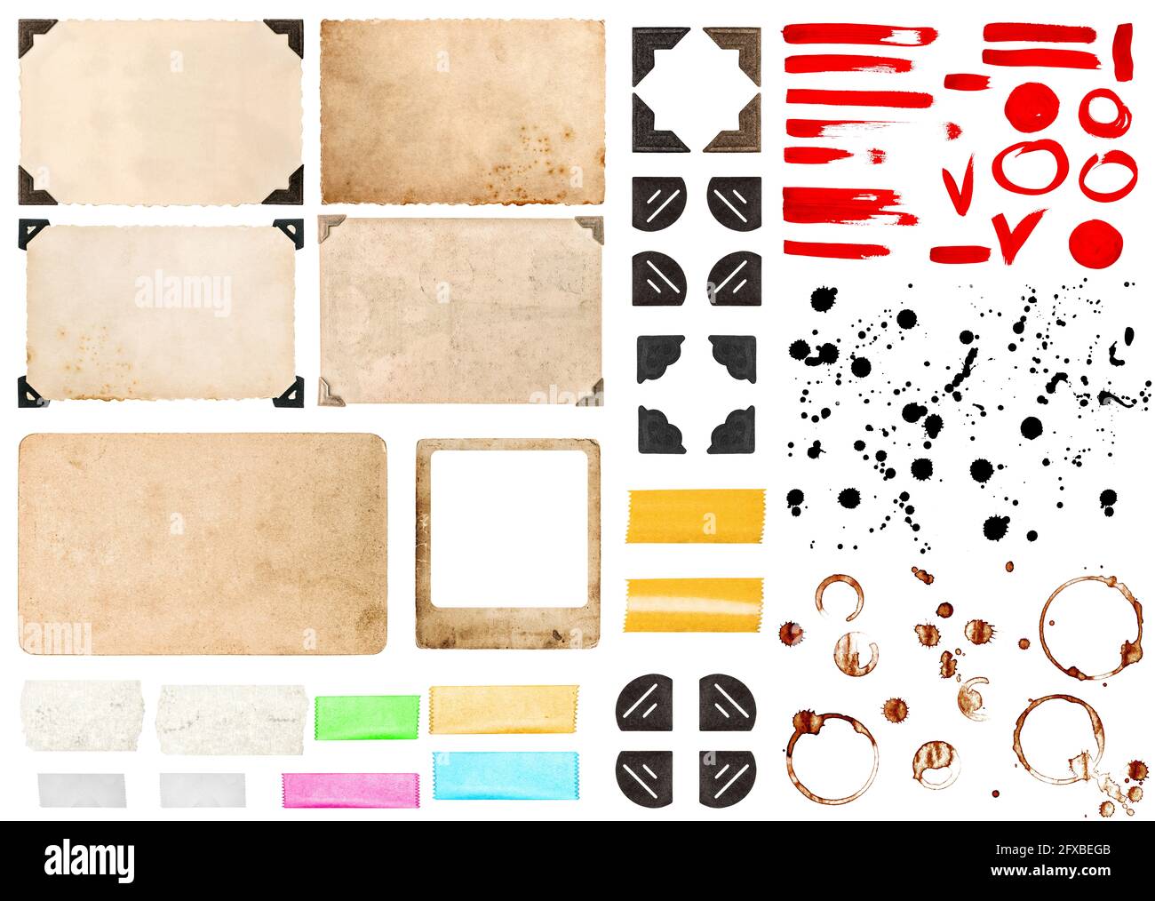 Antique Paper Photo Corners