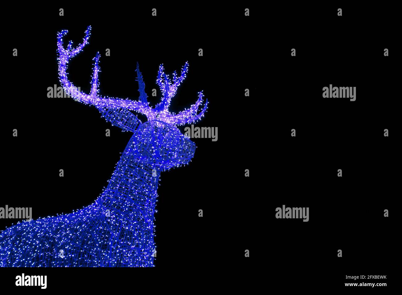 Blue glitter deer hi-res stock photography and images - Alamy