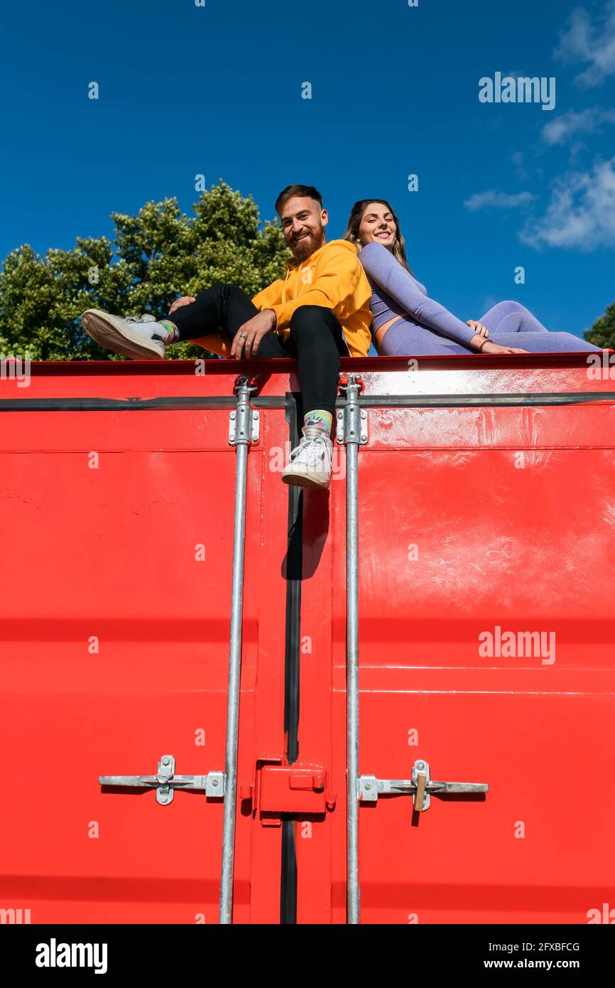 Container back hi-res stock photography and images - Alamy