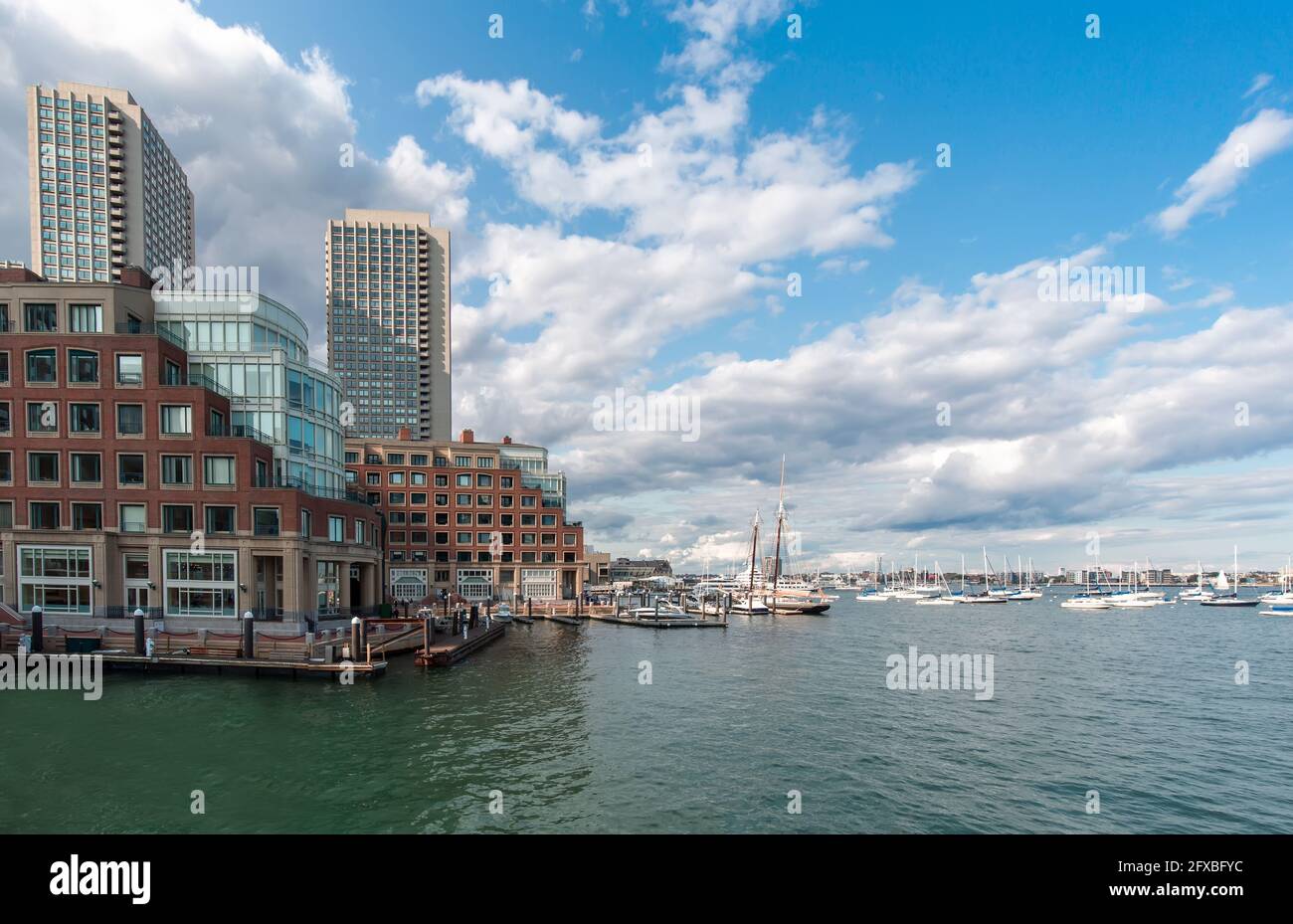 Scenic Boston Harbor and city views Stock Photo - Alamy
