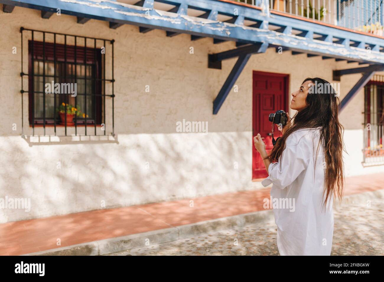 One woman in the village hi-res stock photography and images - Alamy