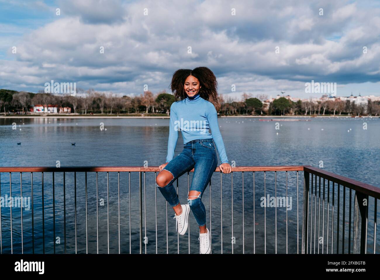 Focus on railing hi-res stock photography and images - Alamy