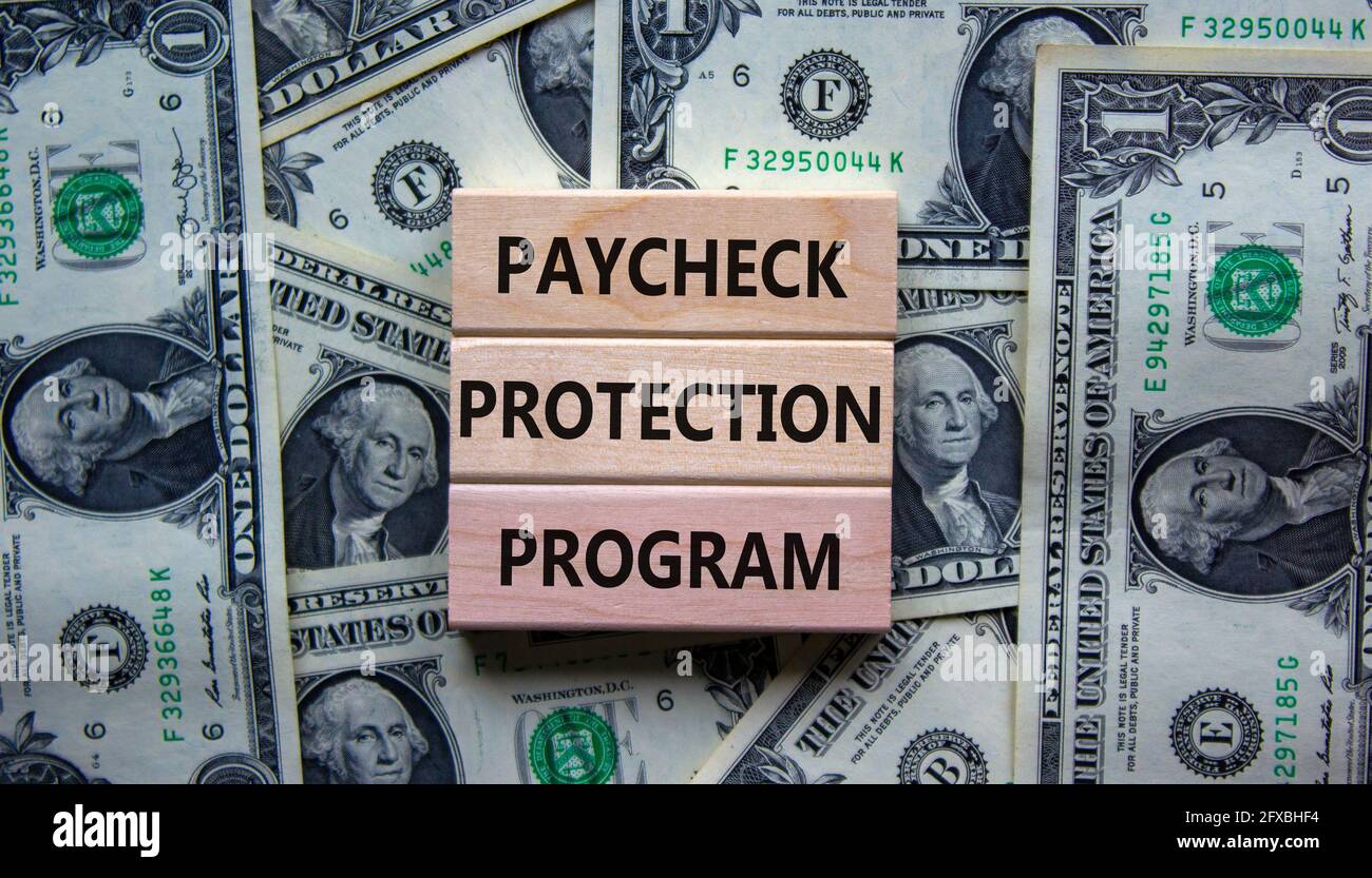 PPP, paycheck protection program symbol. Concept words PPP, paycheck ...