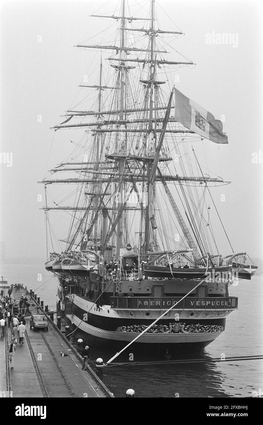 Italian training ship Amerigo Vespucci in Amsterdam, 14 August 1978 ...