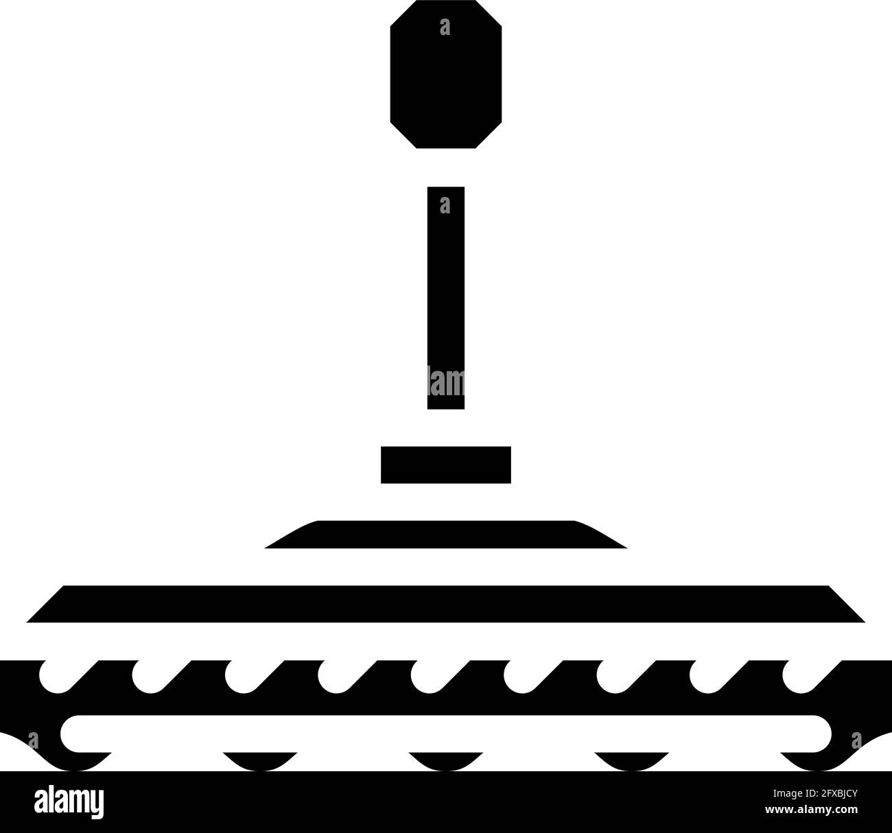 device nozzle for car polishing glyph icon vector illustration Stock ...